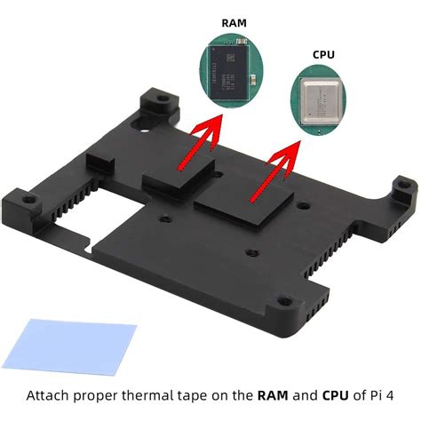 Metal Aluminium Alloy Raspberry Case Pi4 Armor Heatsink