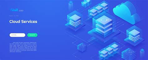 클라우드 컴퓨팅 서비스 기술 클라우드 데이터 센터 및 빅 데이터 분석 기술 개념 웹 템플릿 아이소메트릭 벡터 일러스트레이션 0명에 대한 스톡 벡터 아트 및 기타 이미지