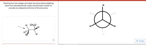 Solved Starting From The Wedge And Dash Structure Below