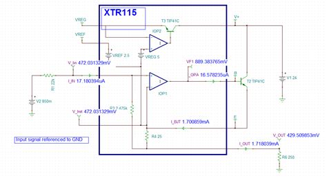 XTR115 XTR115 Phase Shift Between Voltage And Current Occurs During Convertion Amplifiers