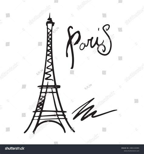 Eiffel Tower Doodle Simple Eiffel Tower Drawing Easy HelloArtsy