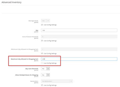 magento 2 set minimum order quantity