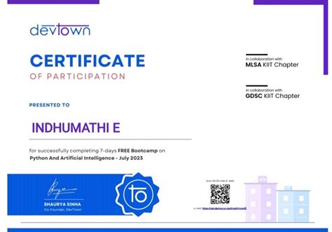 indhumathi e on linkedin devtown python artificialintelligence