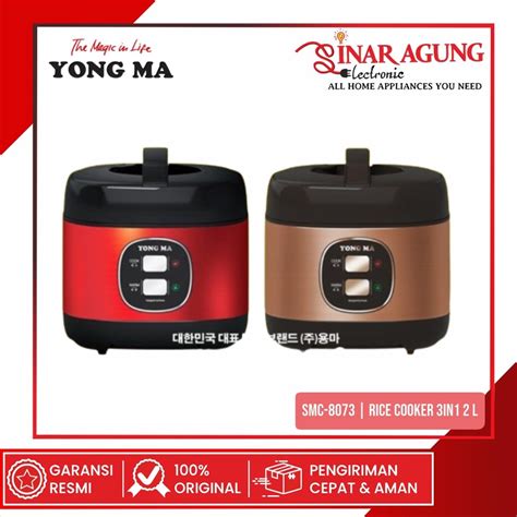 Jual Yong Ma Smc 8073 Smc8073 Rice Cooker 3in1 2 Liter 100 Ori Shopee Indonesia