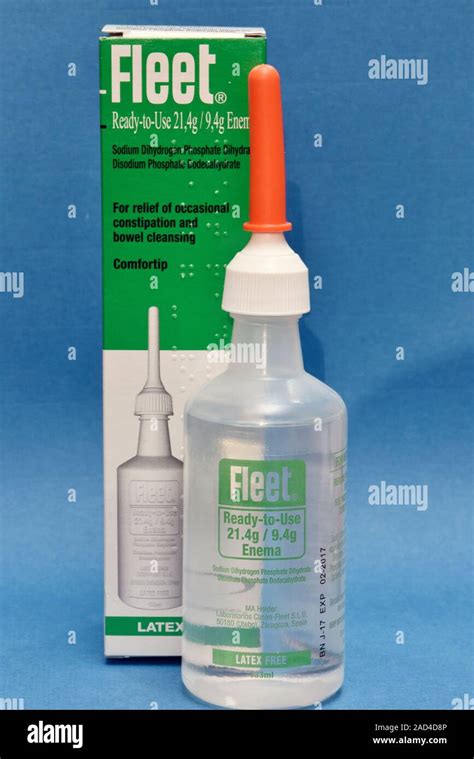Enema Kit Fleet Enema Kit Containing A Sodium Phosphate Solution Which Is Introduced Into The