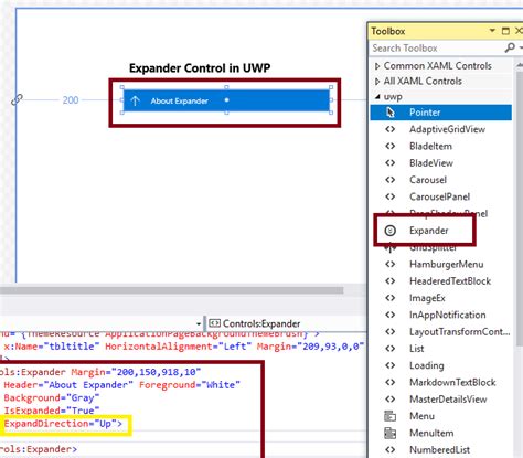 Expander Control In Uwp