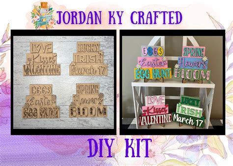 Spring Word Stacker Word Stack Base Diy Spring Word Decor Easter Word Stacker Valentine Word