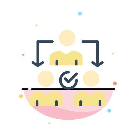 Assignment Delegate Delegating Distribution Abstract Flat Color Icon Template 13145134 Vector