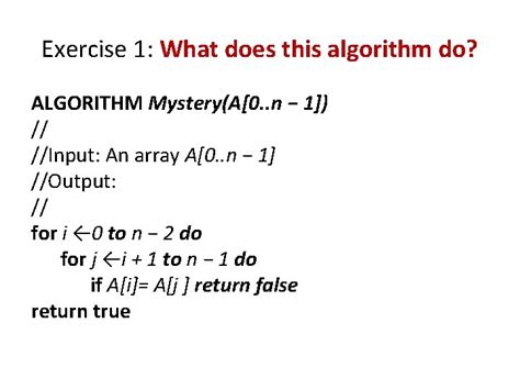Analysis Of Non Recursive Algorithms Tutorial Class For