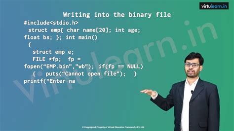 Cl112 Writing And Reading Structures Using Binary Files Youtube