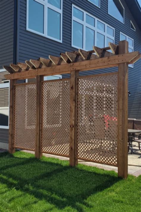 How To Build A Privacy Screen With Lattice At Matthew Fisken Blog