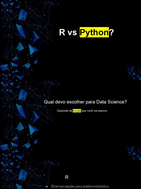 Python Vs R Qual Escolher Para Data Science Pdf