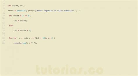 Ciclo For Javascript Siguientes Numeros Pares