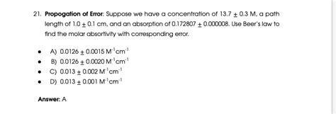 solved propogation of ﻿error suppose we ﻿have a