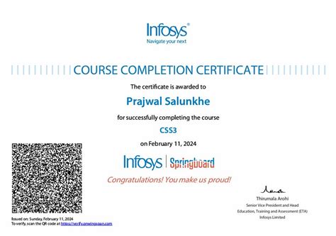 Css3 Certification Infosys Webdev Prajwal Salunkhe