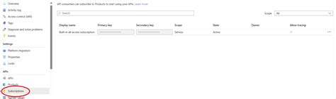how to add subscription to consumption mode azure api mgt apim using