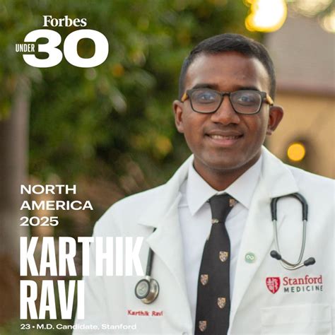 Karthik Ravi On Linkedin Happy To Share That Ive Been Named To The Forbes 30 Under 30 List For