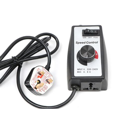 Uk Plug Variable Exhaust Fan Speed Controller For Ventilation Fans