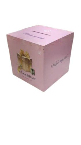 Acrylic Lucky Draw Box At Best Price In Palghar Jyoti Acrylic