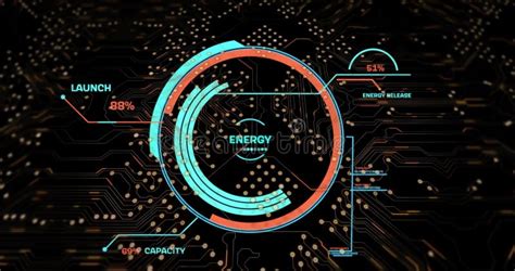 Digital Image Of Data Processing Over Microprocessor Connections On