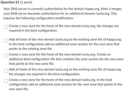 Solved Your DNS Server Is Currently Authoritative For The Chegg