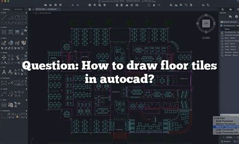 Question How To Draw Floor Tiles In Autocad