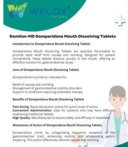 Domilon Md Domperidone Mouth Dissolving Tablets At ₹ 663 Box Nimesulide Tablet In Surat Id
