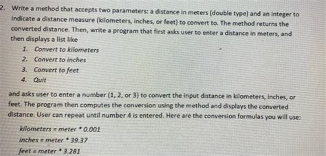 Solved 2 Write A Method That Accepts Two Parameters A