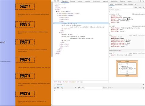 Html Aligning Headers In A Sidebar Set Maximum Content Box Width Stack Overflow