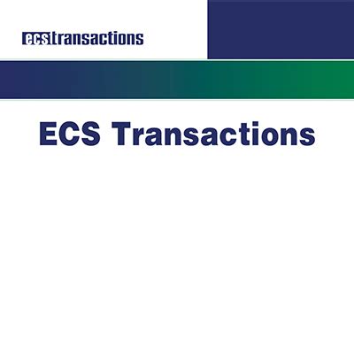 ECS Transactions Volume Now Available ECS