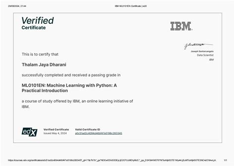 thalam jaya dharani on linkedin machinelearning python ibm edx learningjourney
