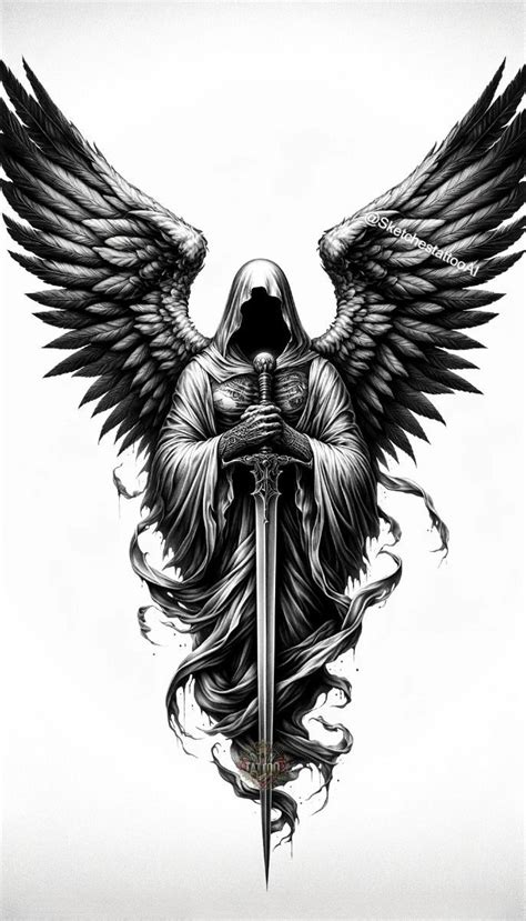 Dark Fallen Angel Tattoo Designs