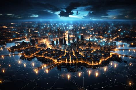 Global Trade Business Logistics Conceptglobal Network Connection Digital Telecommunication