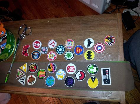 Hand Embroidered Nerd Badges Hand Embroidered Badge Holiday Decor