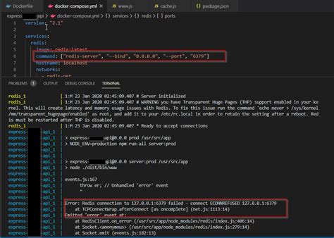 Docker Compose Yml For Redis And Node Express · Issue 221 · Docker Libraryredis · Github