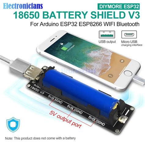 【va Va Voom】esp32s For Wemos For Arduino Charge For Raspberry Pi 18650