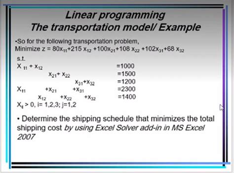 Solved Linear Programming The Transportation Modell Linear 1 Answer Transtutors