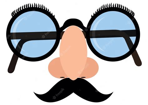 Premium Vector Event Mask Isolated On White Background Nose Glasses