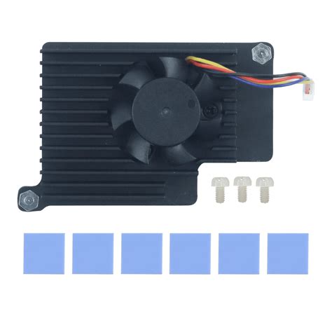 Black Active Cooler For Raspberry Pi