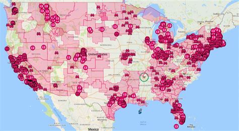 Map Of T Mobile S Mhz Spectrum Spectrum Gateway T Mobile Coverage Map In California