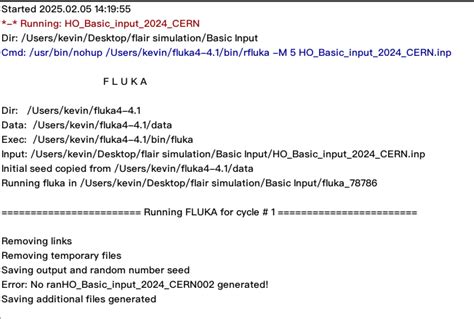 Finished With Errors Mac Running And Runtime Errors Fluka User Forum