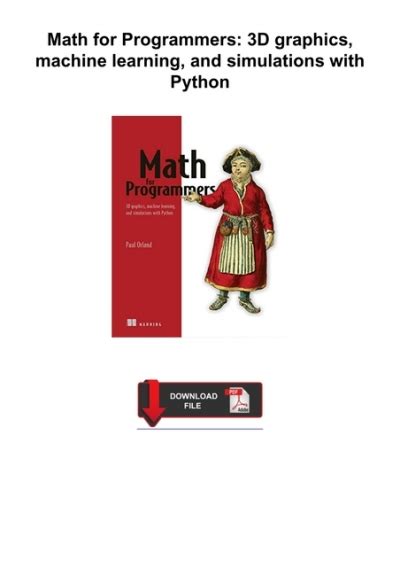 PDF Math For Programmers 3D Graphics Machine Learning And