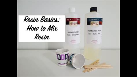 Resin Basics How To Mix Resin Youtube