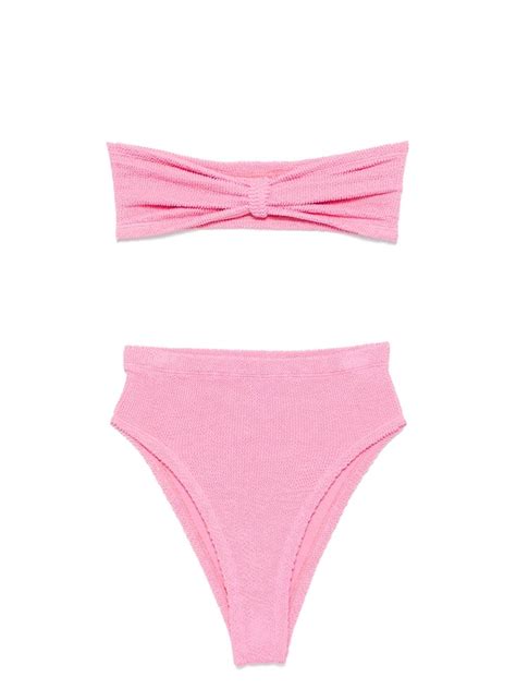 Hunza G Pink Ruby Bikini Set Modesens