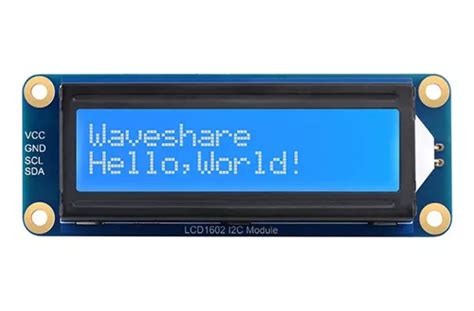 Pantalla Lcd Waveshare Lcd1602 I2c Aip31068 Lcd S De 32 Cara Cuotas