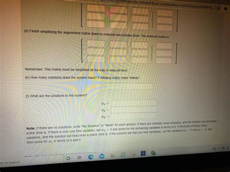 solved lems 4 points solve the following system using