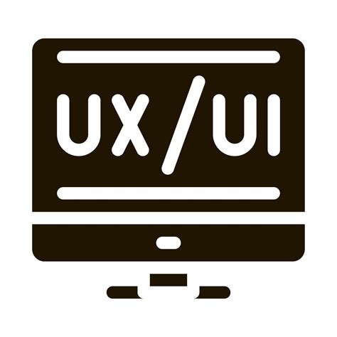 Ux Ui Design Icon Vector Glyph Illustration 17493280 Vector Art At Vecteezy