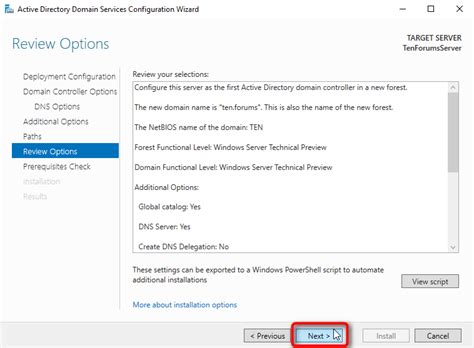 Windows Server 2016 Setup Local Domain Controller
