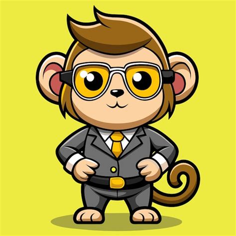 Premium Vector Stylish Monkey Vector File