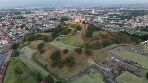 Cholula Pyramid Cinematic Aerial Clip W Stock Video Pond5